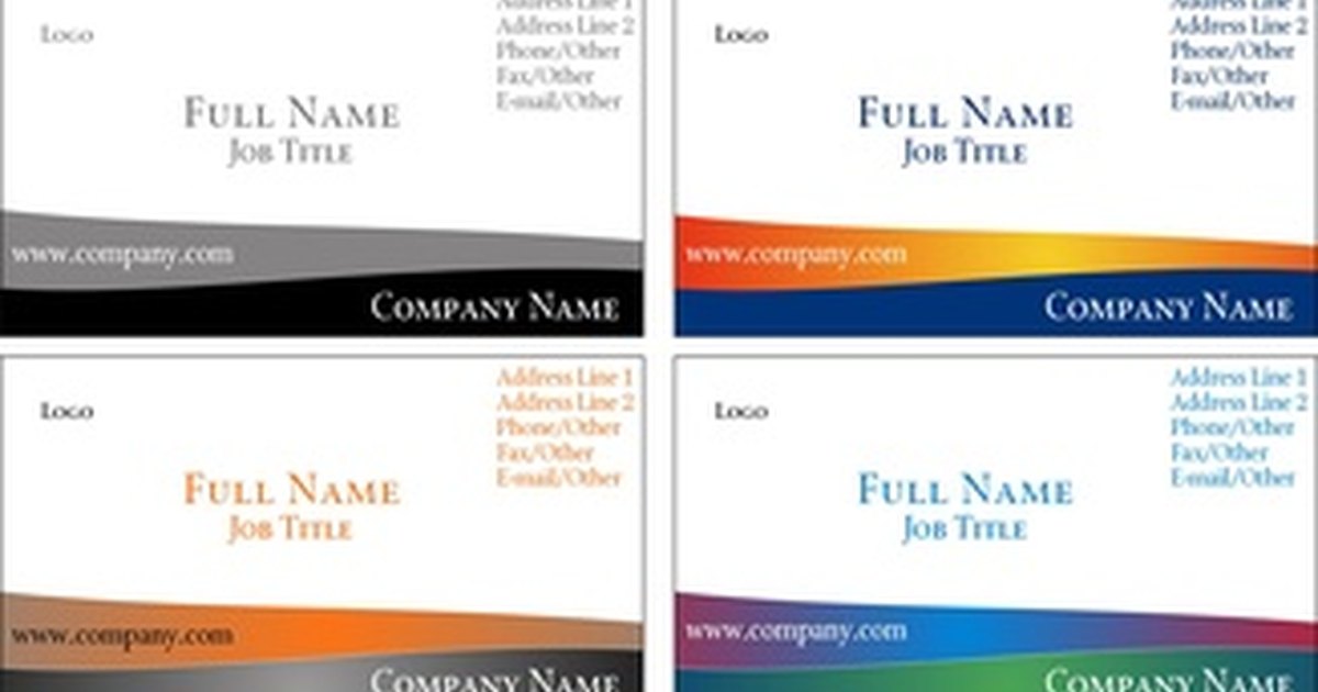  How To Make Business Cards In WordPad EHow UK